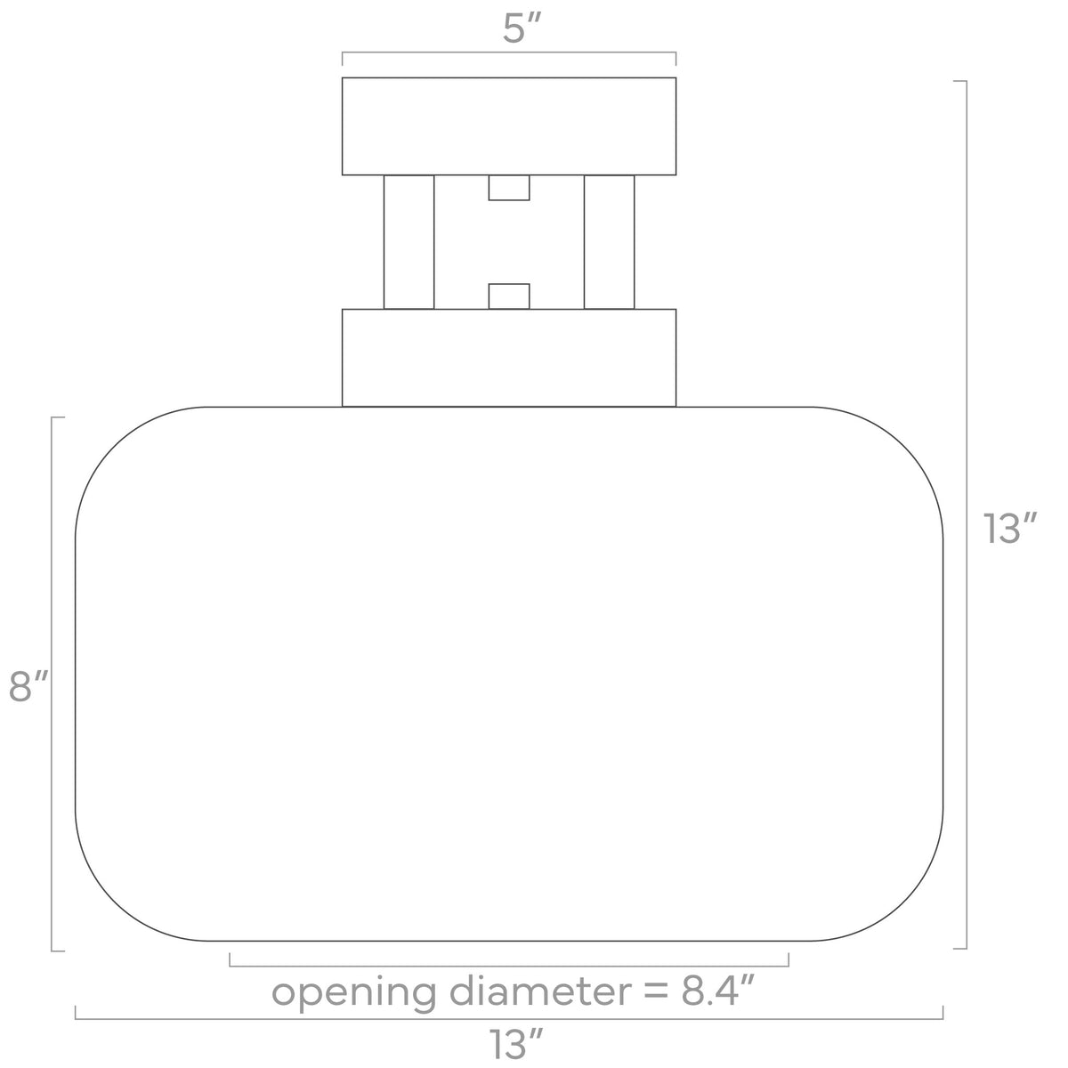 Color Maxo Flush Mount 13"