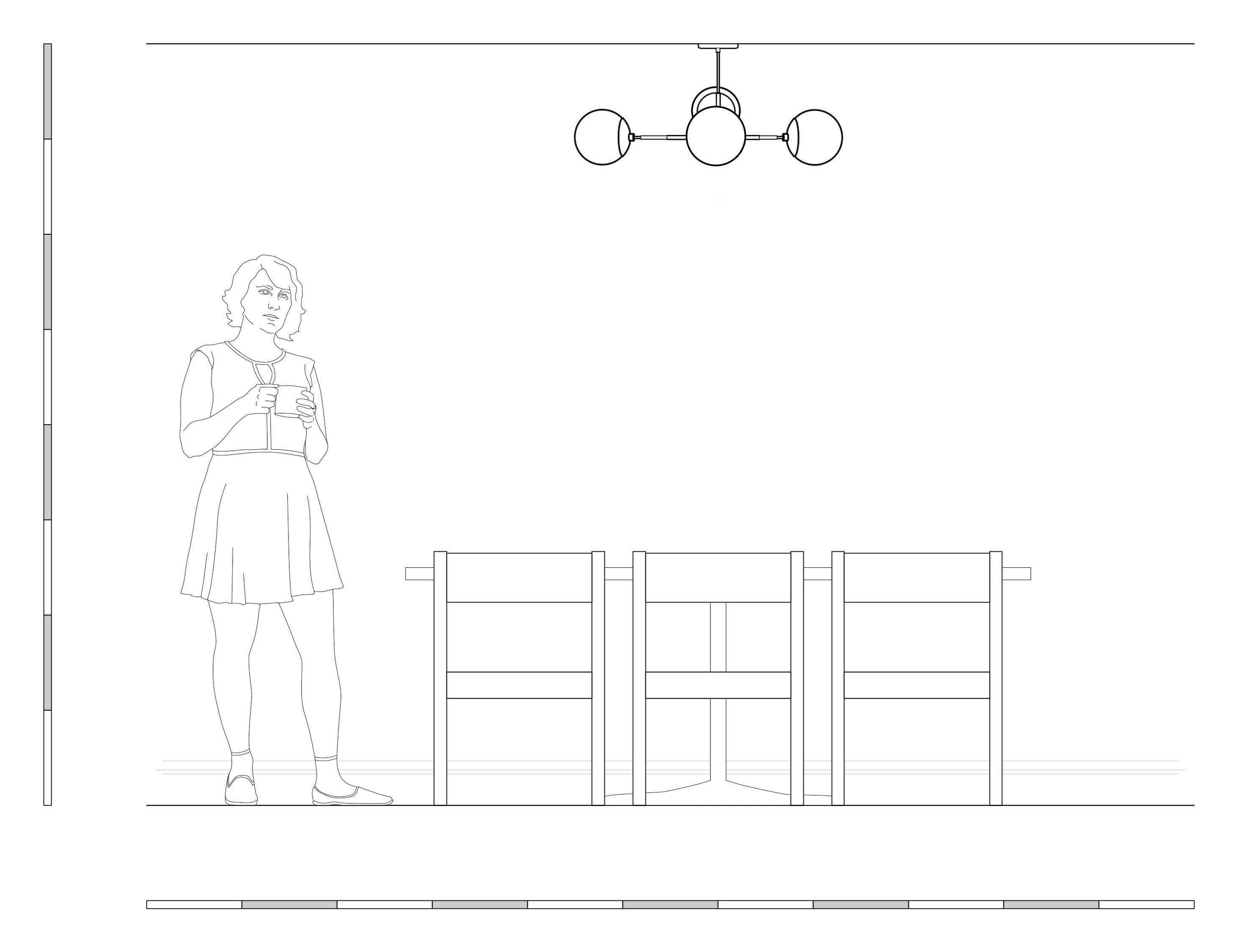 Color Big Status Globe Flush Mount 42" - Mid Century Modern Lighting