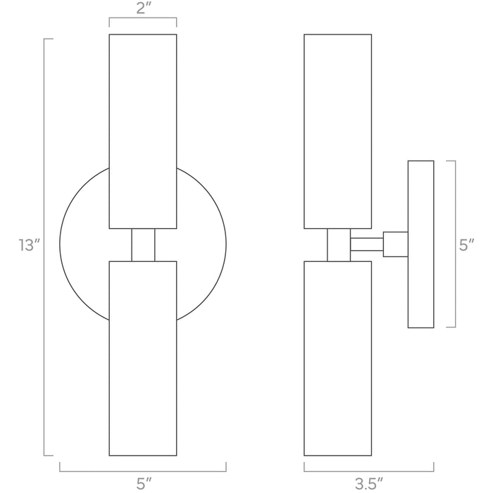 Color Ruler Sconce - Bathroom Vanity Lighting