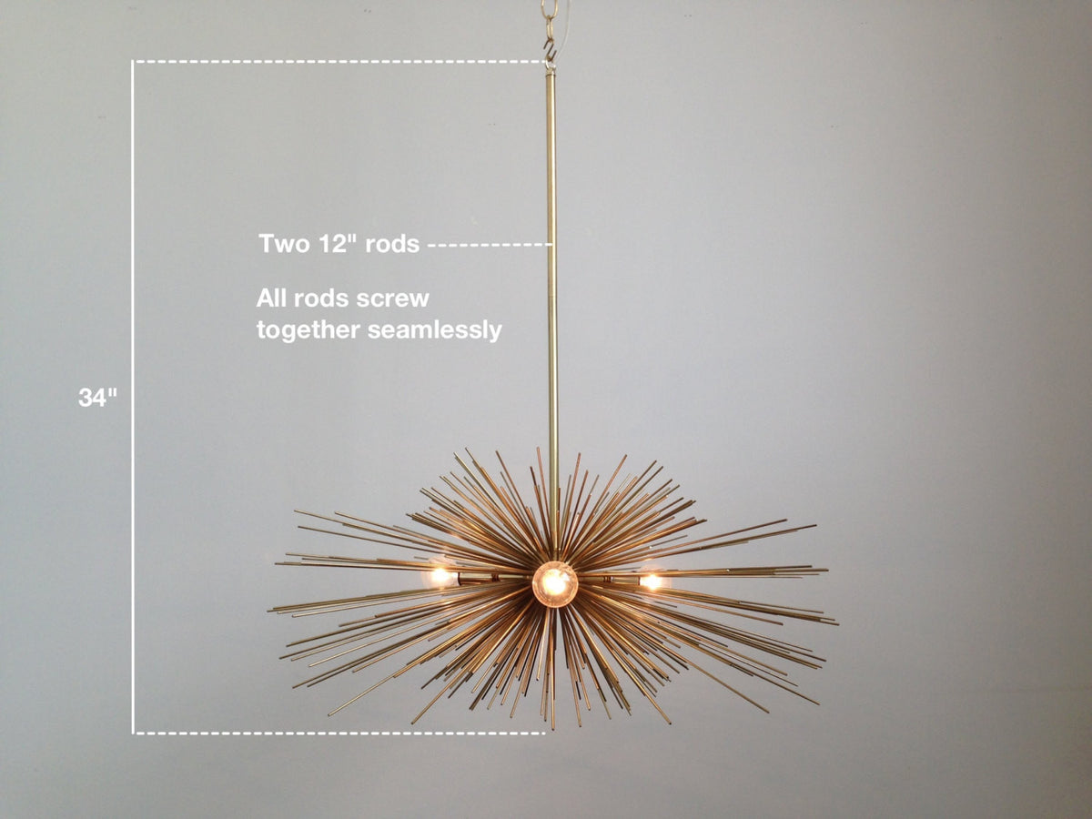 Extension Rods - Available in Brass, Nickel, Black and Color Finishes